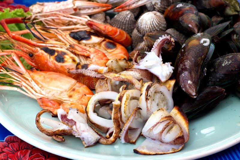 Preparato Dei Frutti Di Mare Immagine Stock - Immagine di granchio ...