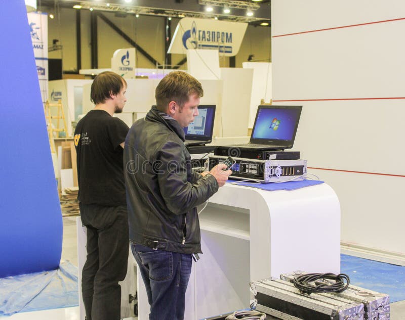 Preparatory Work at the Computer. Editorial Stock Image - Image of ...