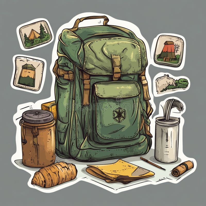Prepare for Adventure with a Creatively Designed Camp Sticker and Gear ...