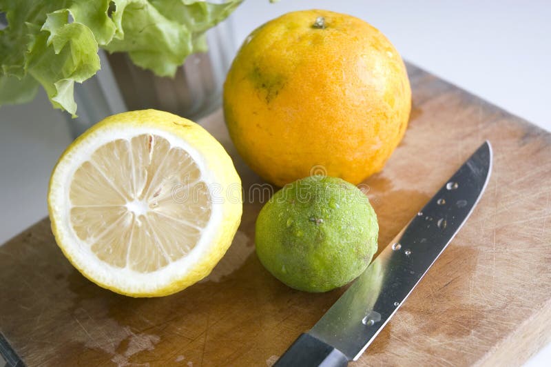 Prepare Cutting Fresh Lemon Stock Photo - Image of fresh, background ...