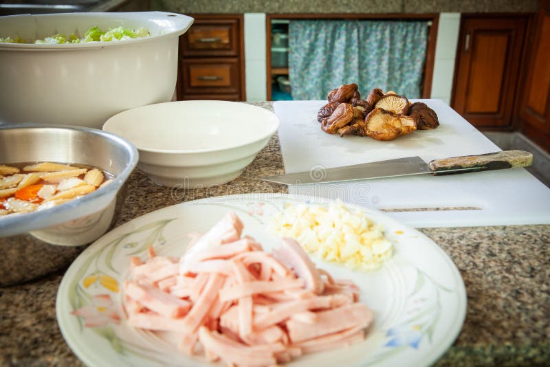 Prepare Food Ingredients in the Kitchen Stock Photo - Image of carrot ...
