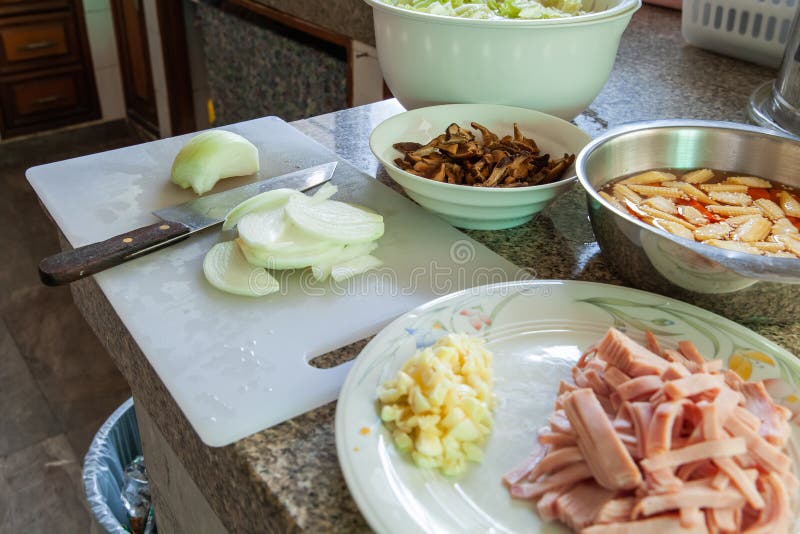 Prepare Food Ingredients in the Kitchen Stock Photo - Image of food ...