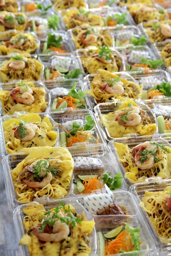 Prepare Food in Plastic Box Stock Image - Image of packaging ...