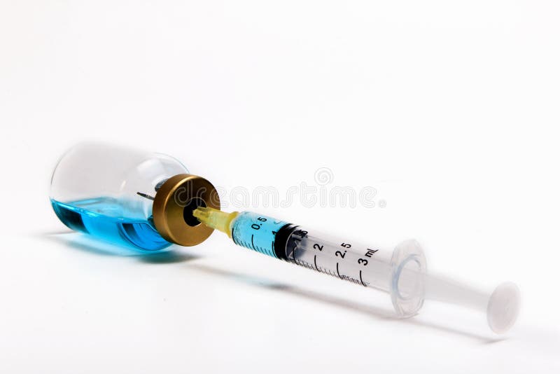 Prepare for Injection. Ready To Put a Vaccine. Stock Image - Image of ...