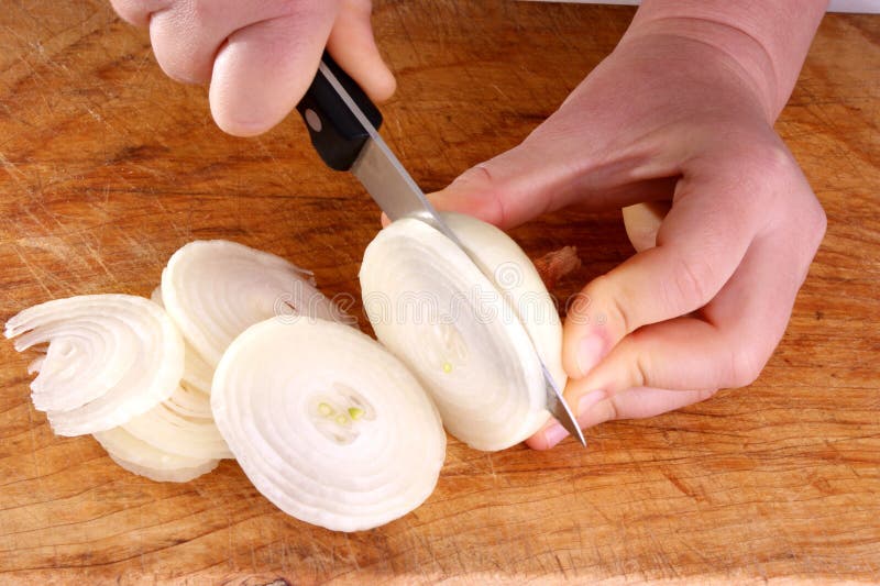 Prepare Onion To Make a Healthy Soup Stock Image - Image of tasty ...