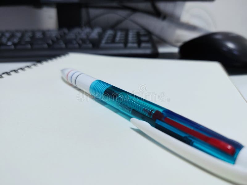 Prepare Paper and Pen for Preparation. Stock Image - Image of office ...