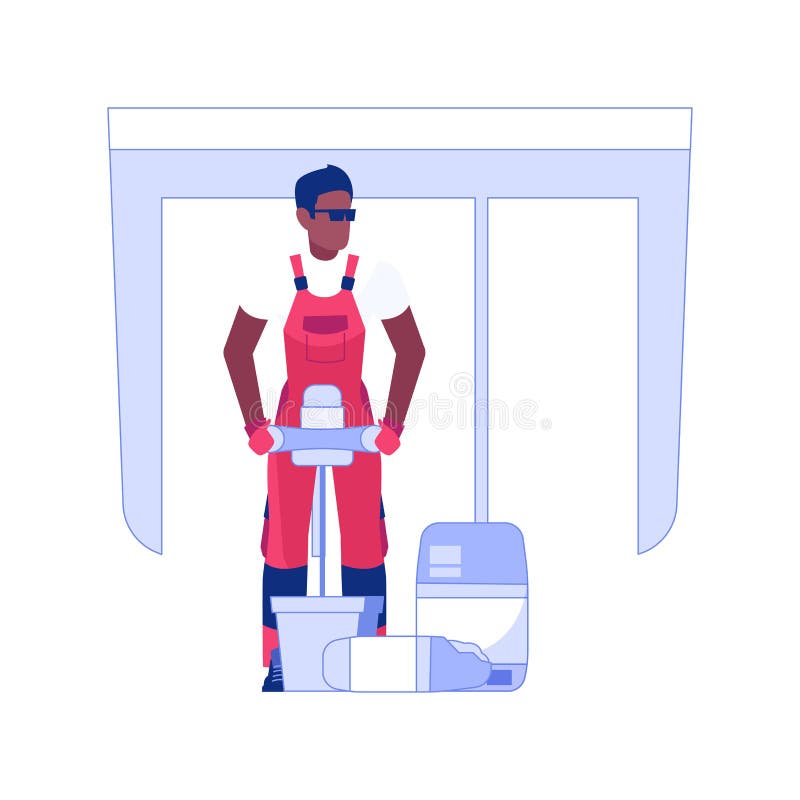 Prepare Tile Adhesive Isolated Concept Vector Illustration Stock Vector ...