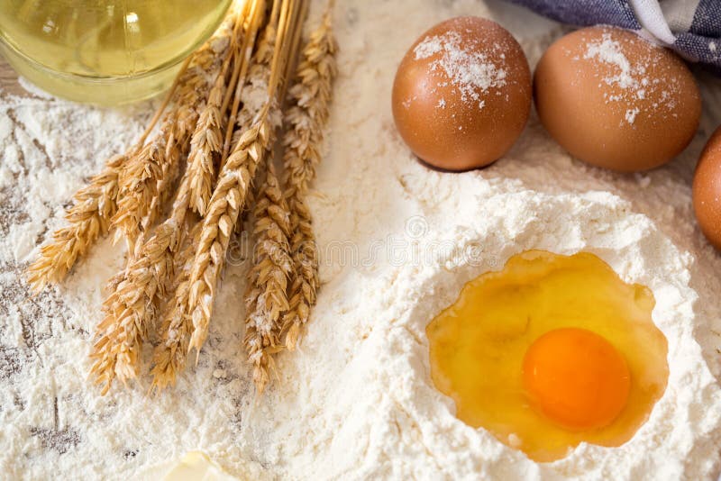 Prepared Ingredients for Baking Stock Image - Image of bowl, cook: 87882267