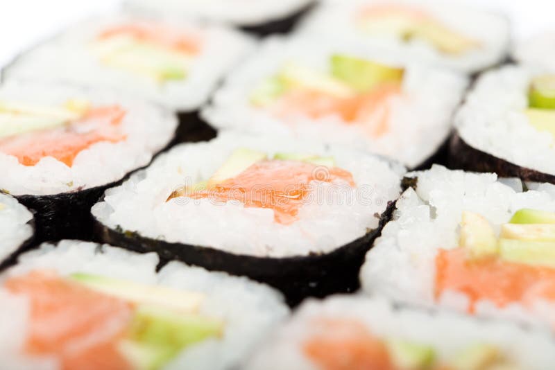 Prepared maki rolls stock photo. Image of maki, food - 26983338