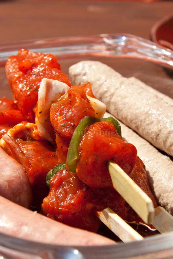 Prepared Meat for the Barbecue Stock Photo - Image of sauce, lamb: 14923948