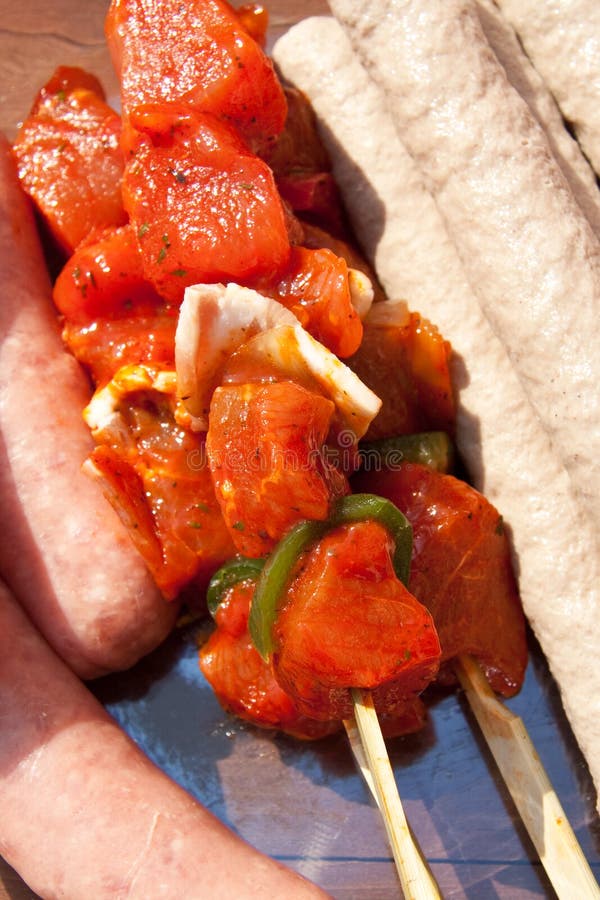Prepared Meat for the Barbecue Stock Photo - Image of dinner, sauce ...