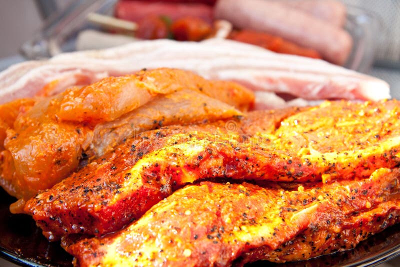 Prepared meat stock image. Image of chicken, chop, dinner - 45840415