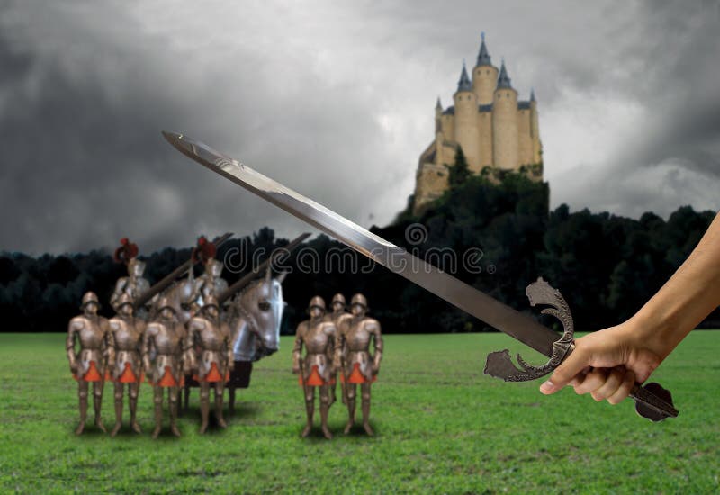 Prepared for Medieval Battle Stock Image - Image of history, conquering ...