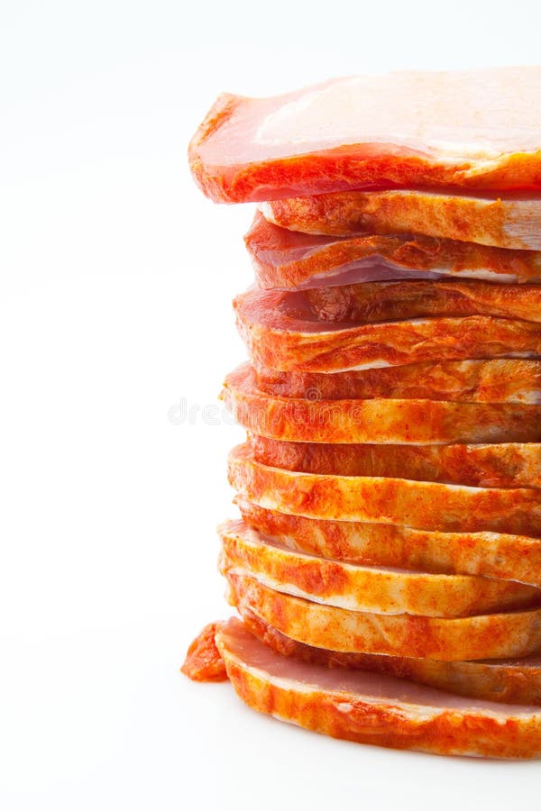 Prepared pig meat stock photo. Image of slices, court - 25665386