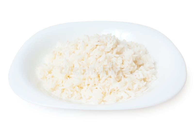 Prepared rice on plate stock photo. Image of healthy - 30718118