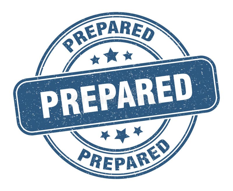 Prepared Stamp. Prepared Square Grunge Sign Stock Vector - Illustration ...