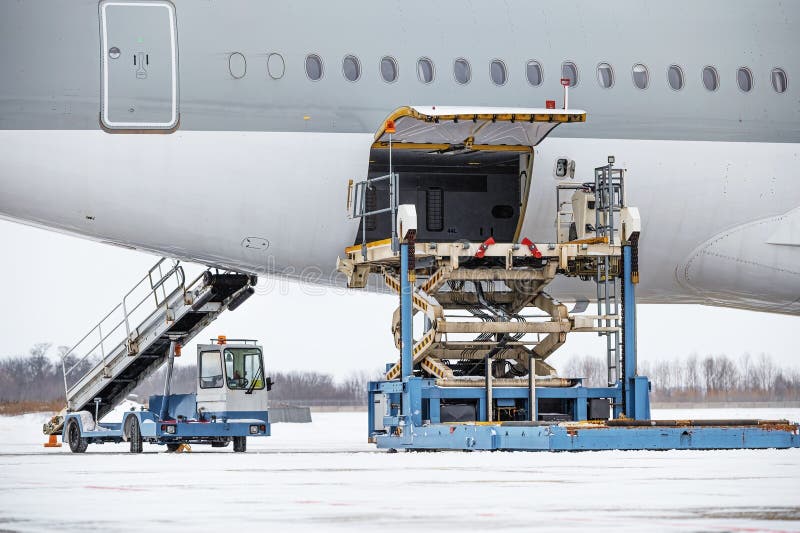 Flight loading cargo stock image. Image of international - 14064799