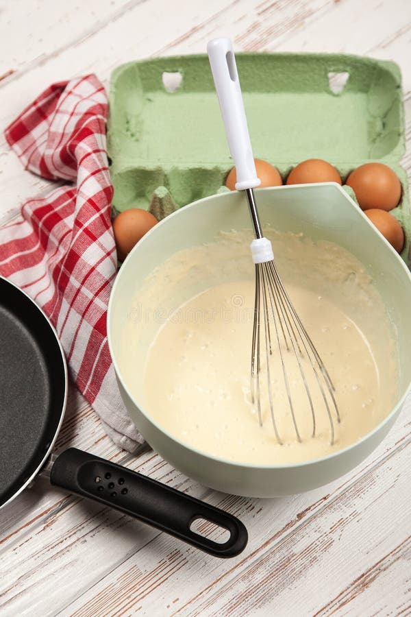 Preparing Batter for Pancakes Stock Image - Image of nutrition, diet ...