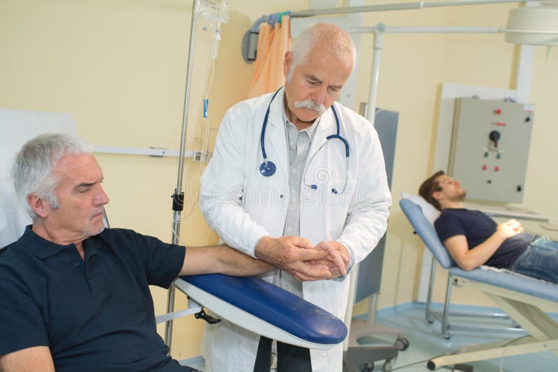 Preparing for Blood Transfusion Stock Image - Image of science, syringe ...