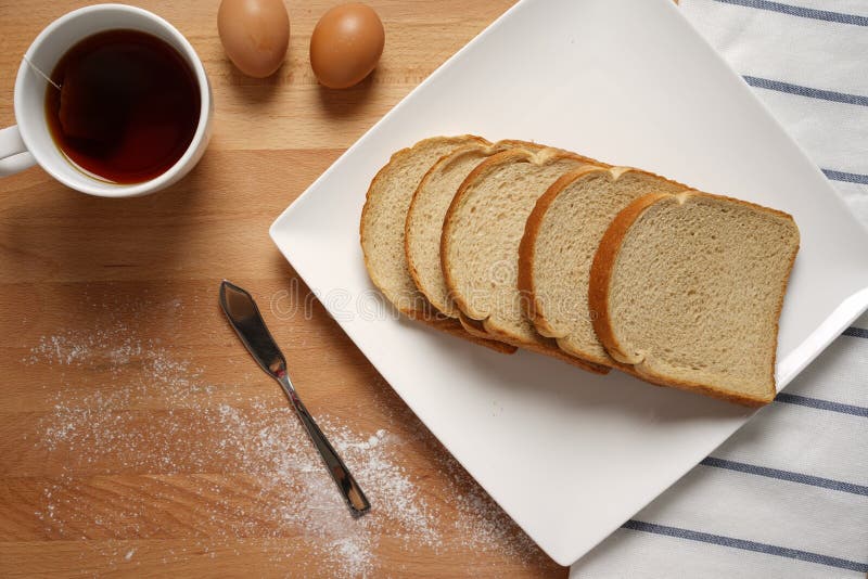 Preparing for breakfast stock image. Image of sandwich - 49933713