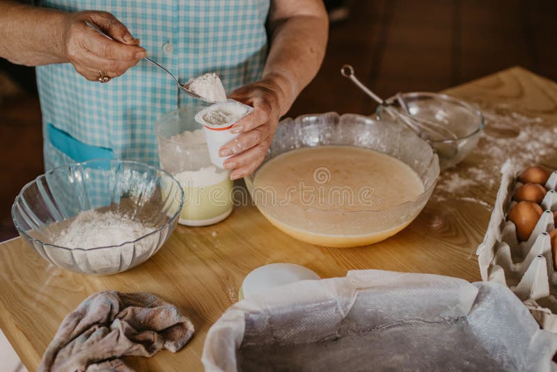 Preparing Cakes and Pastries Stock Photo - Image of healthy, bakery ...