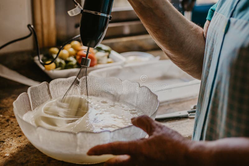 Preparing Cakes and Pastries Stock Photo - Image of baker, flour: 167086072