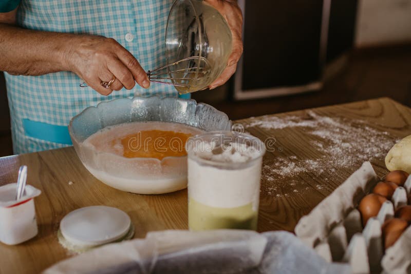 Traditional Cake and Pastry Preparation Stock Image - Image of ...
