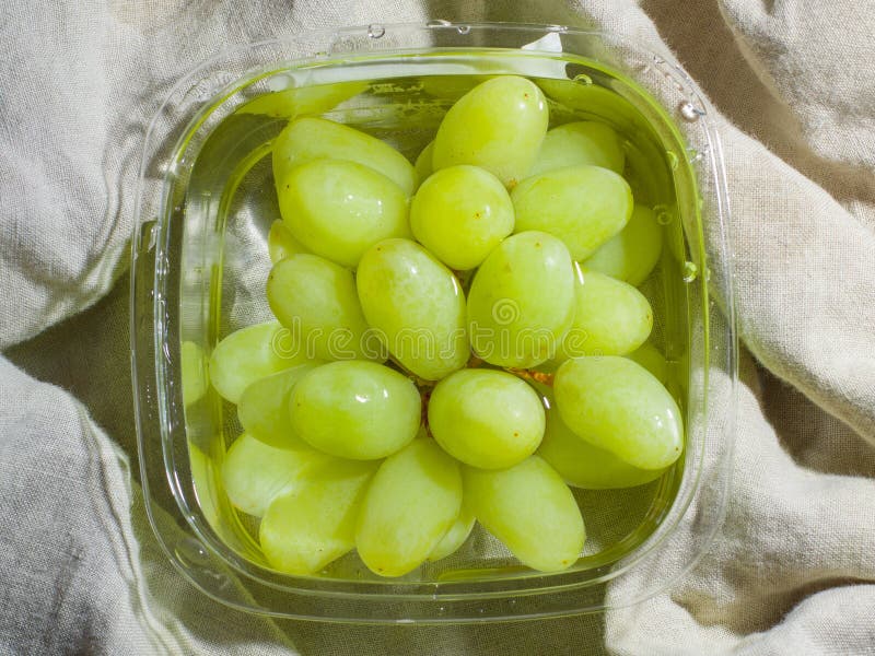 Preparing and Cleaning Washed Grapes after Bought 1 Stock Image - Image ...
