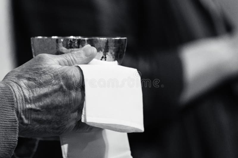 Preparing for the Communion Service Stock Photo - Image of church ...