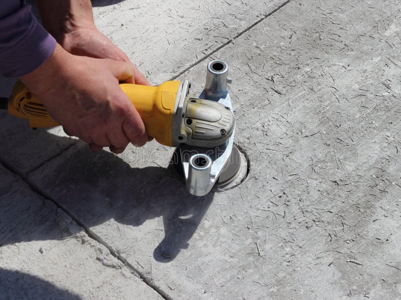 Preparing the Concrete Sample Stock Image - Image of steel, solid: 24336631