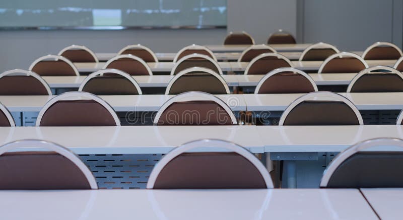Preparing of Conference Room in University Stock Photo - Image of ...