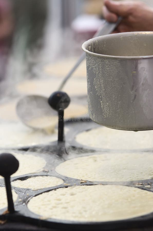 Preparing crepes stock image. Image of crepe, breakfast - 45197139