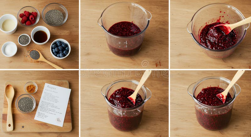 Preparing Delicious Raspberry and Blueberry Chia Seed Jam: a Step-by ...