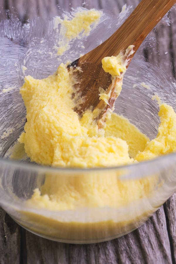 Preparing Dough, Mixing Ingredients. Stock Photo - Image of eating ...