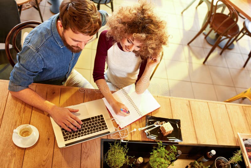 Preparing for Exam with Laptop and Notebook Stock Photo - Image of girl ...