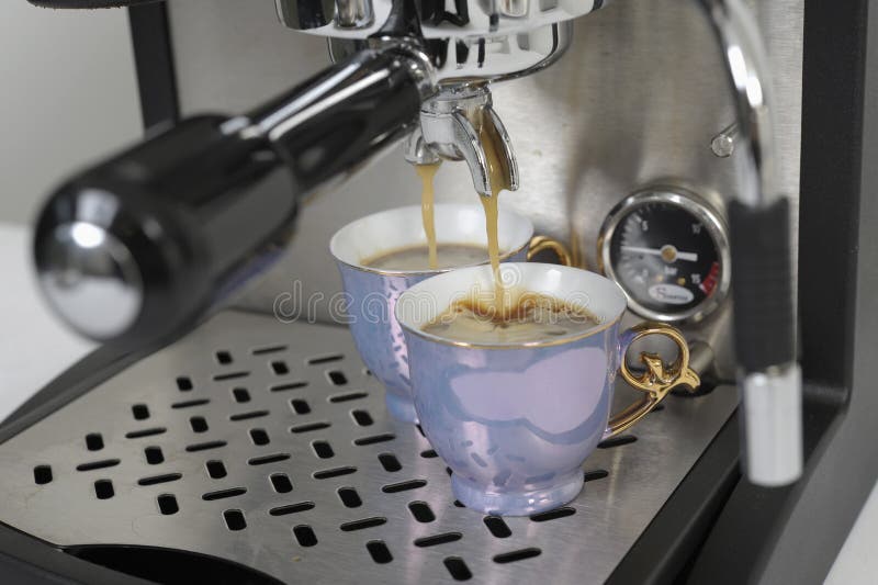 Preparing an expresso stock photo. Image of preparation - 23710216