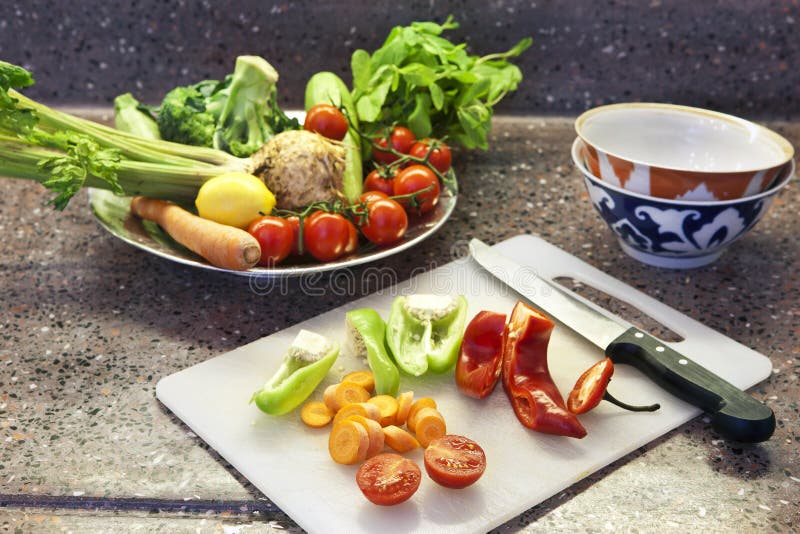 Preparing food stock image. Image of edible, knife, ingredient - 28309165