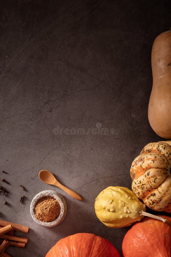 Preparing Homemade Pumpkin Spice from Scratch with Copy Space Stock ...