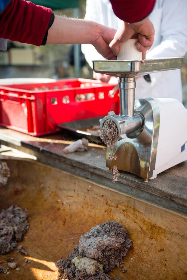 Preparing Homemade Sausages Stock Image - Image of flesh, meat: 88307861