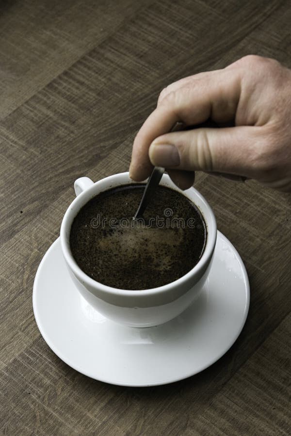 Preparing hot coffee stock photo. Image of brewing, morning - 139723822