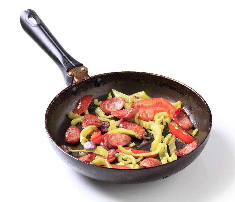 Preparing Hungarian Lesco stock image. Image of lunch - 16184405