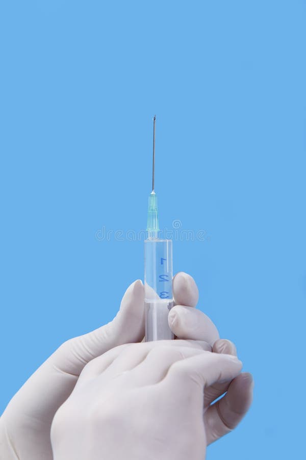 Preparing an Injectable Solution Stock Photo - Image of fingers ...