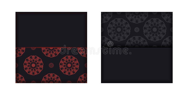 Preparing an Invitation Card with a Place for Your Text and Patterns ...