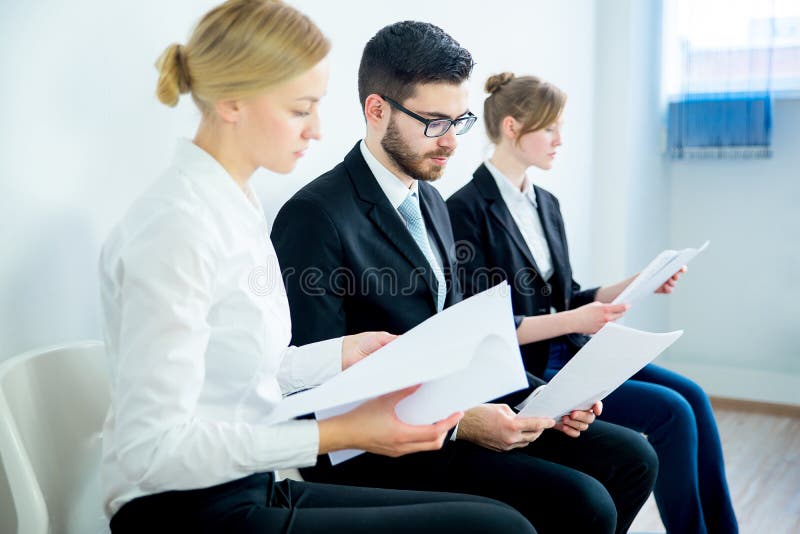 Preparing for a Job Interview Stock Image - Image of recruitment ...