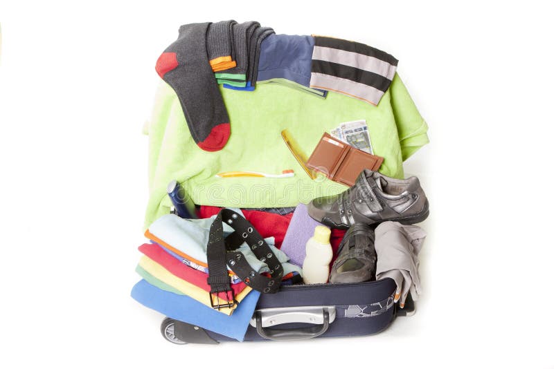 Preparing luggage man stock photo. Image of traveler - 26388826