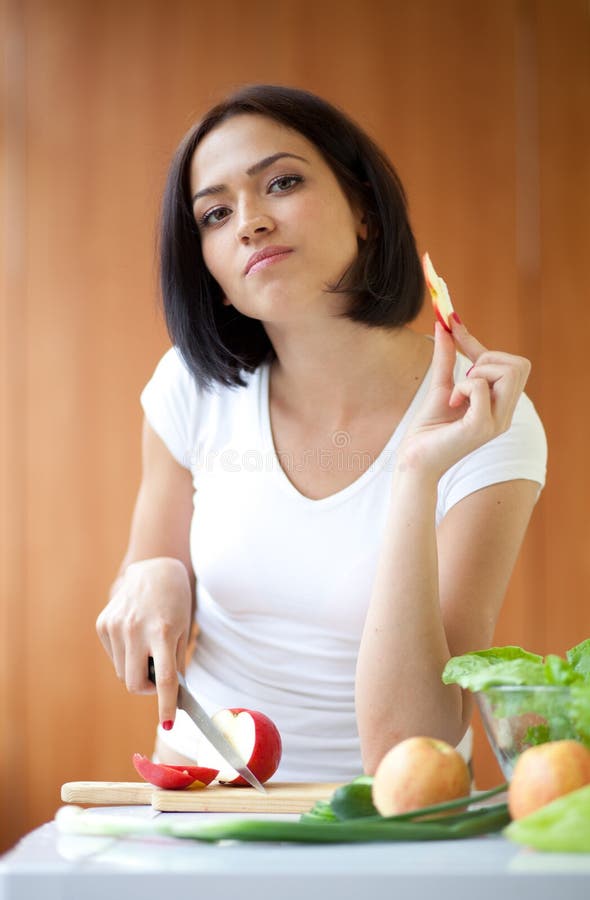 Preparing lunch stock image. Image of beautiful, freshness - 21412071