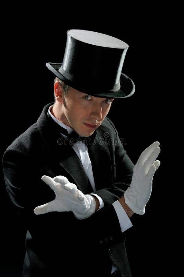 Preparing magician stock image. Image of portrait, show - 9485475