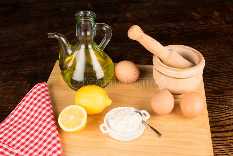 Preparing mayonnaise stock image. Image of creamy, life - 30232345