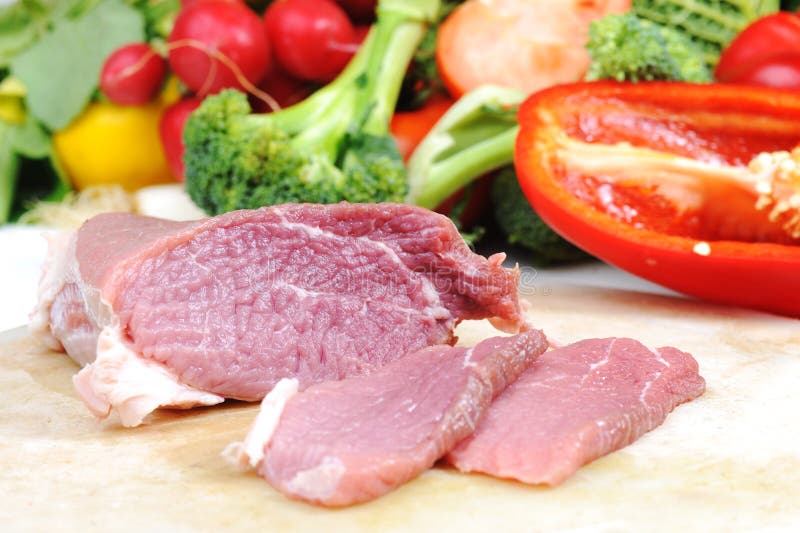 Preparing meal, meat stock image. Image of lemon, beef - 13247037