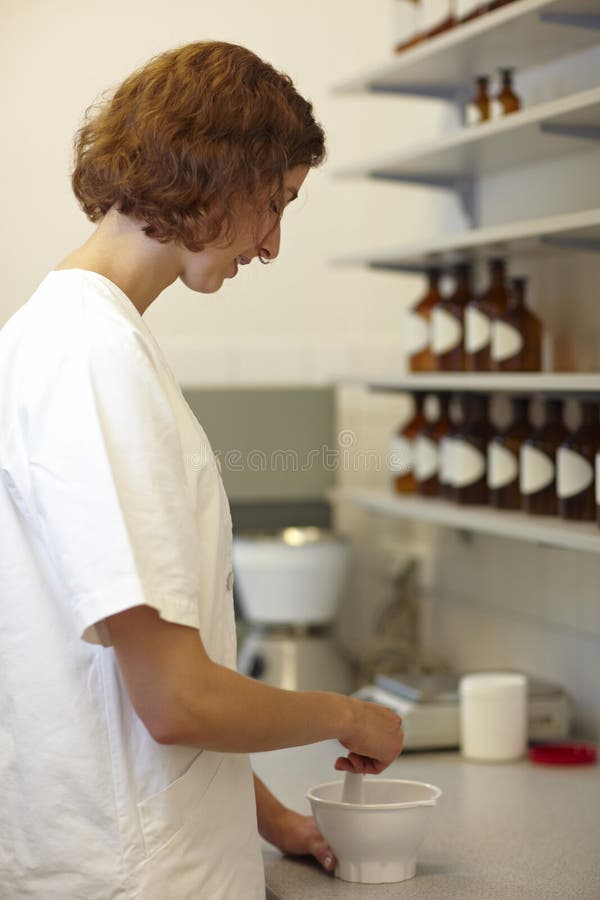 Preparing medication stock image. Image of european, produce - 12105809